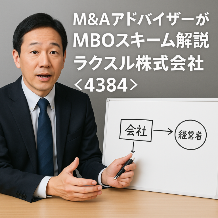 M&AアドバイザーがMBOスキーム解説：ラクスル株式会社＜4384＞ | M&A企業価値評価（バリュエーション）解説